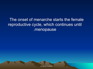 reproductive cycle human Anatomy menstr. | PPT