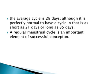 Reproductive cycle in human | PPTX