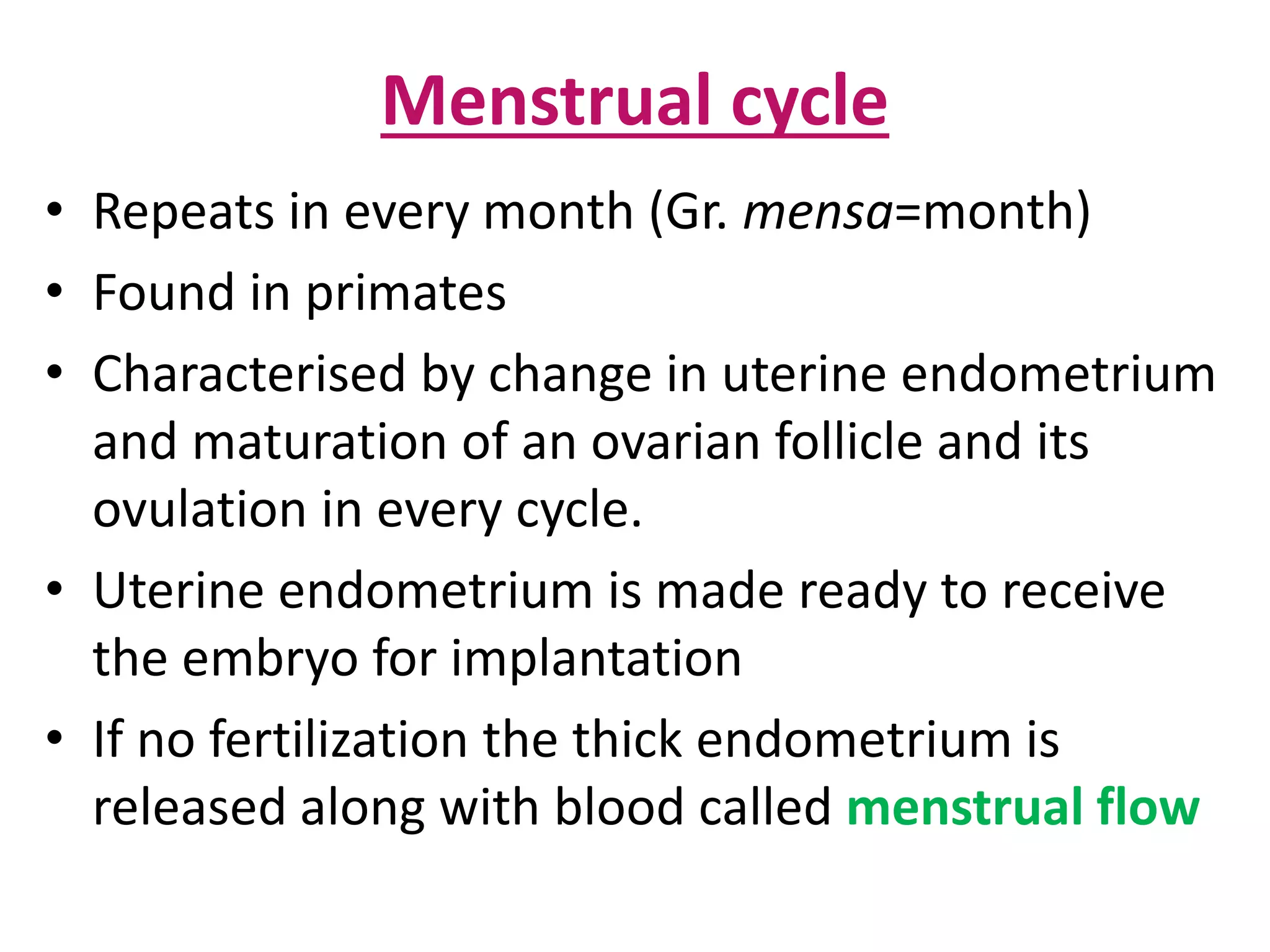 Reproductive cycles in mammals | PPTX