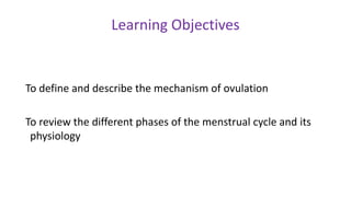 Reproductive endocrinology of ovulation | PPTX