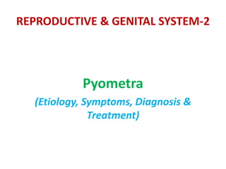 Reproductive & Genital Syst-2; Pyometra.pptx