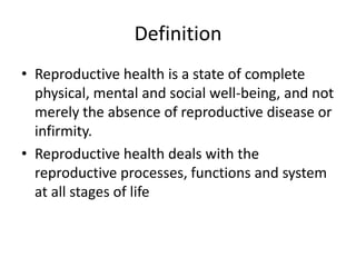 Reproductive health | PPTX