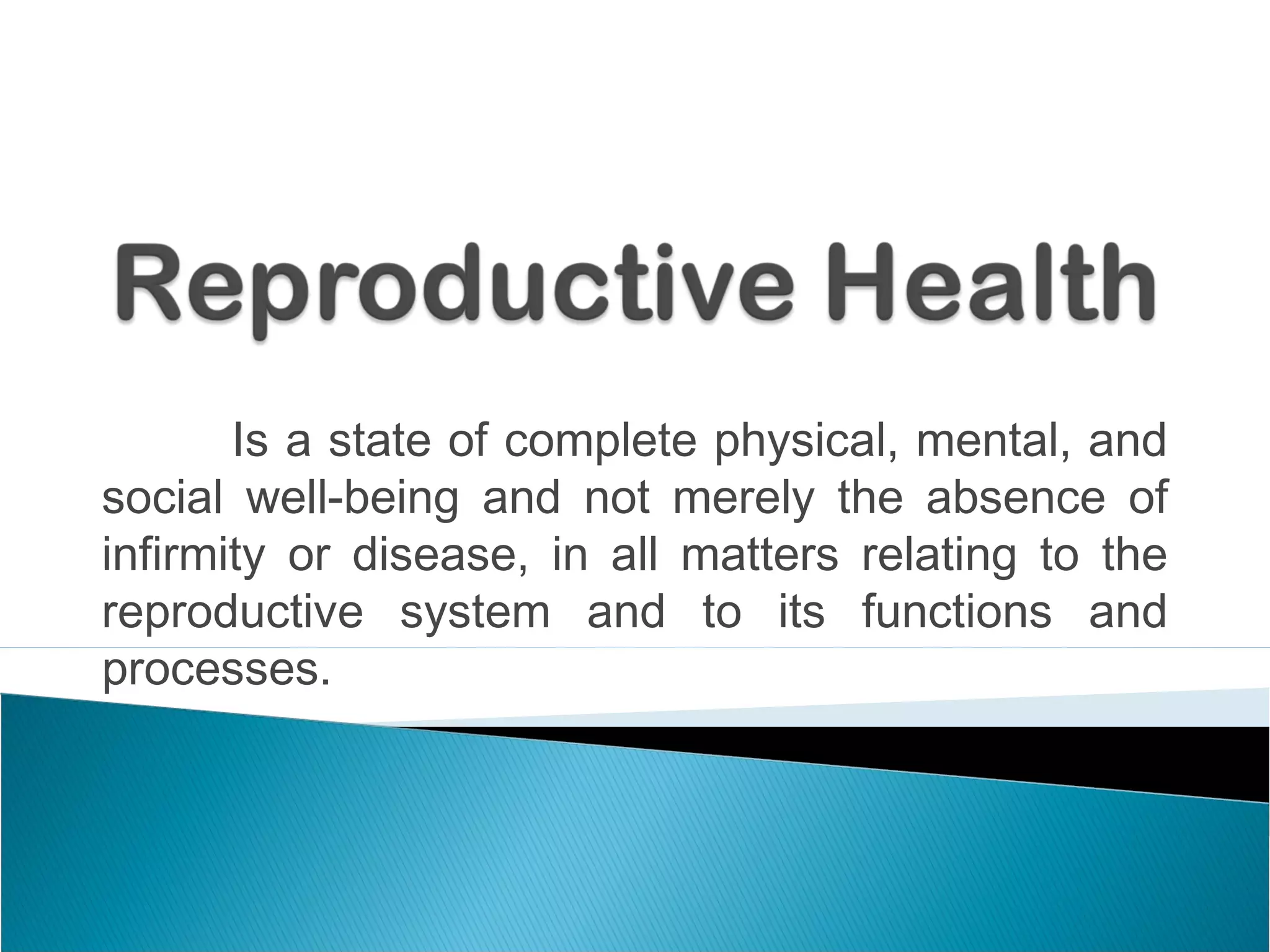 Reproductive health | PPT