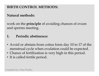 Reproductive health- XII | PDF