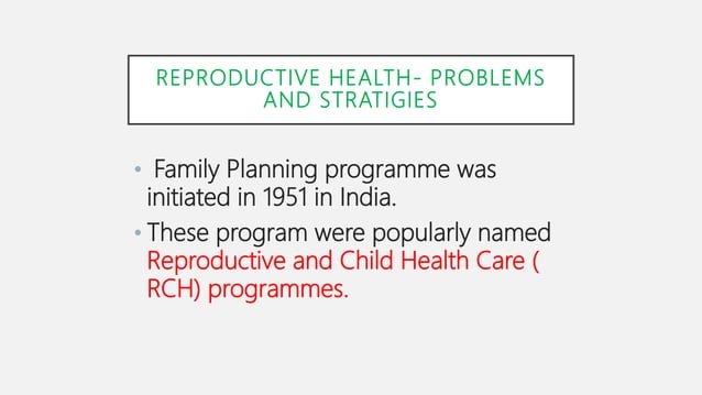 Reproductive health Class 12 CBSE | PPTX | Pregnancy | Reproductive Health