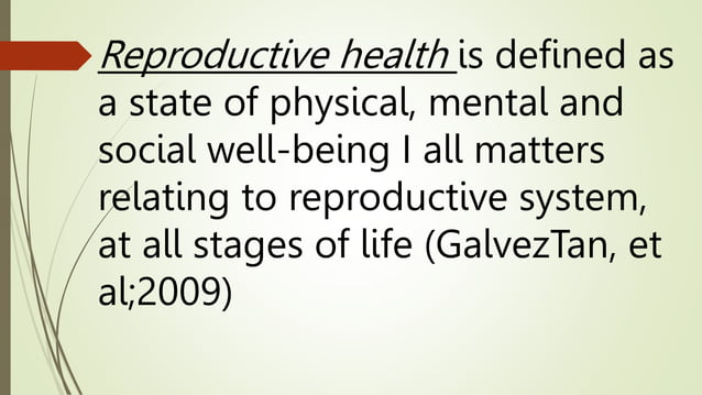 reproductive health.pptx | Infectious Diseases | Diseases and Conditions