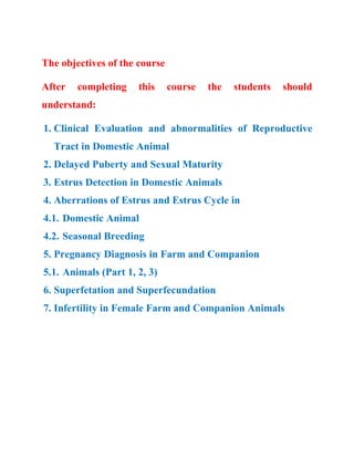 reproductive health of animals education is for all animal health ...