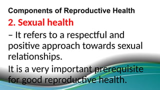 REPRODUCTIVE HEALTH.PPTX for GENDER and DEVELOPMENT | PPTX
