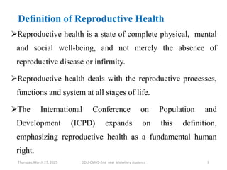 Reproductive Health.pdf for midwifery students | PDF