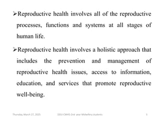 Reproductive Health.pdf for midwifery students | PDF