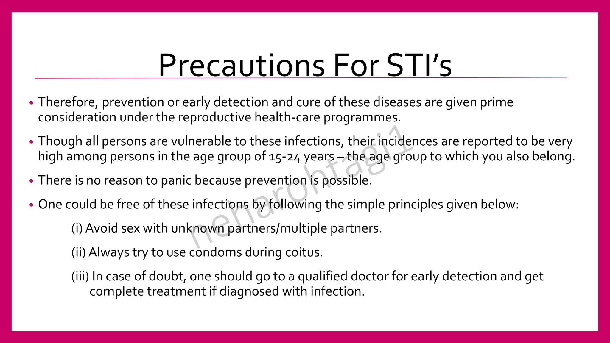 Reproductive Health Class 12th CBSE NCERT | PDF