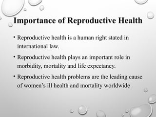 Reproductive health.pptx and PPT on Reproductive Health of Human Body ...