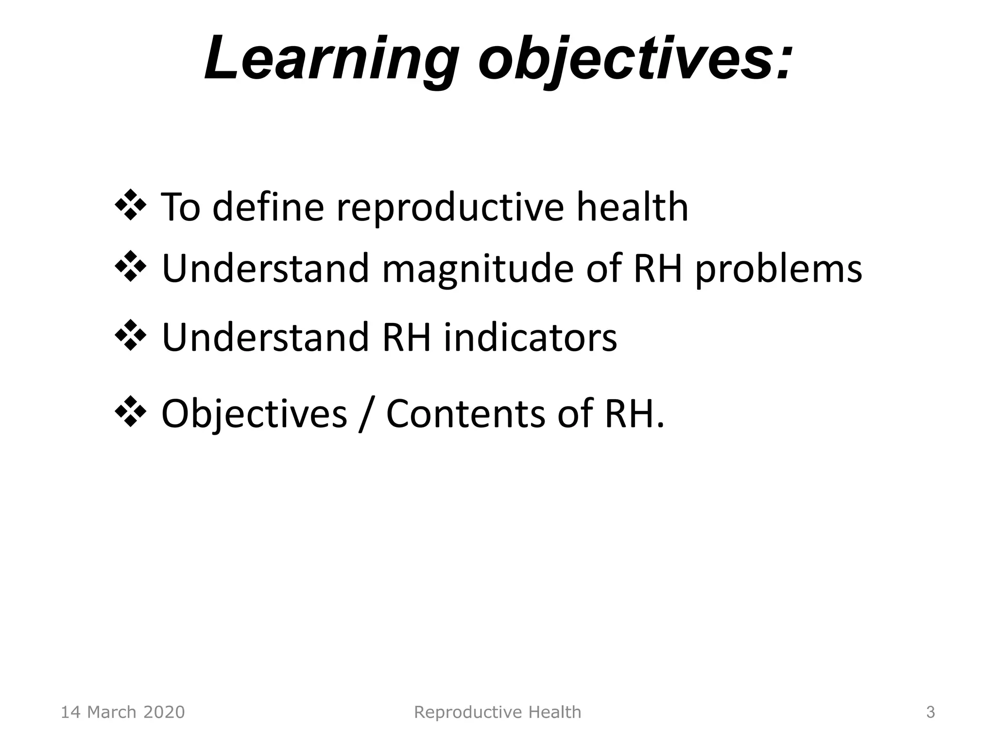 Reproductive health 2020 | PPT