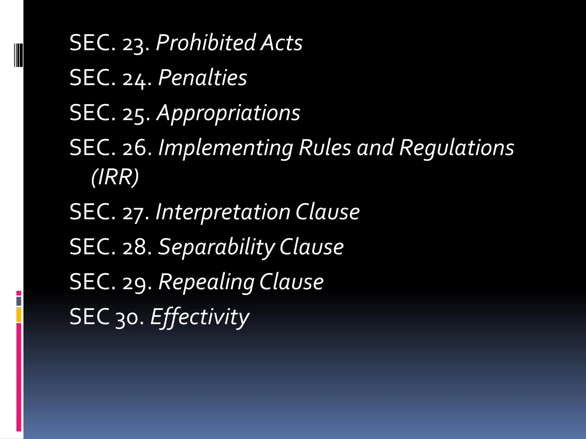 Reproductive health act and responsible parethood | PPTX