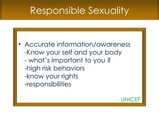 Reproductive Health and Responsible Sexuality by Darleen Estuart | PPS