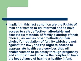 Reproductive Health And Rights | PPT
