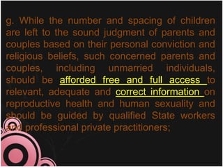 RH Bill in the Philippines | PPTX