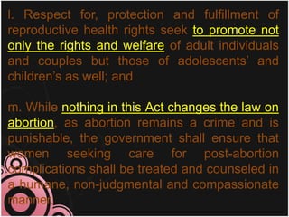 RH Bill in the Philippines | PPTX