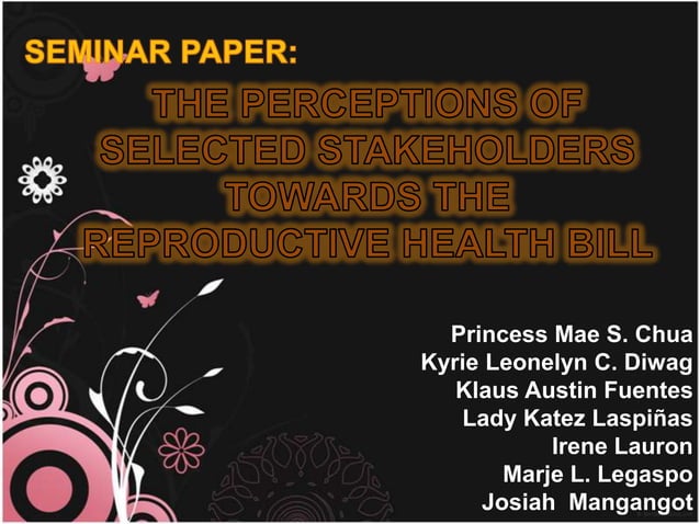 RH Bill in the Philippines | PPTX