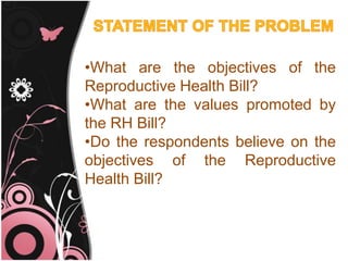 RH Bill in the Philippines | PPTX