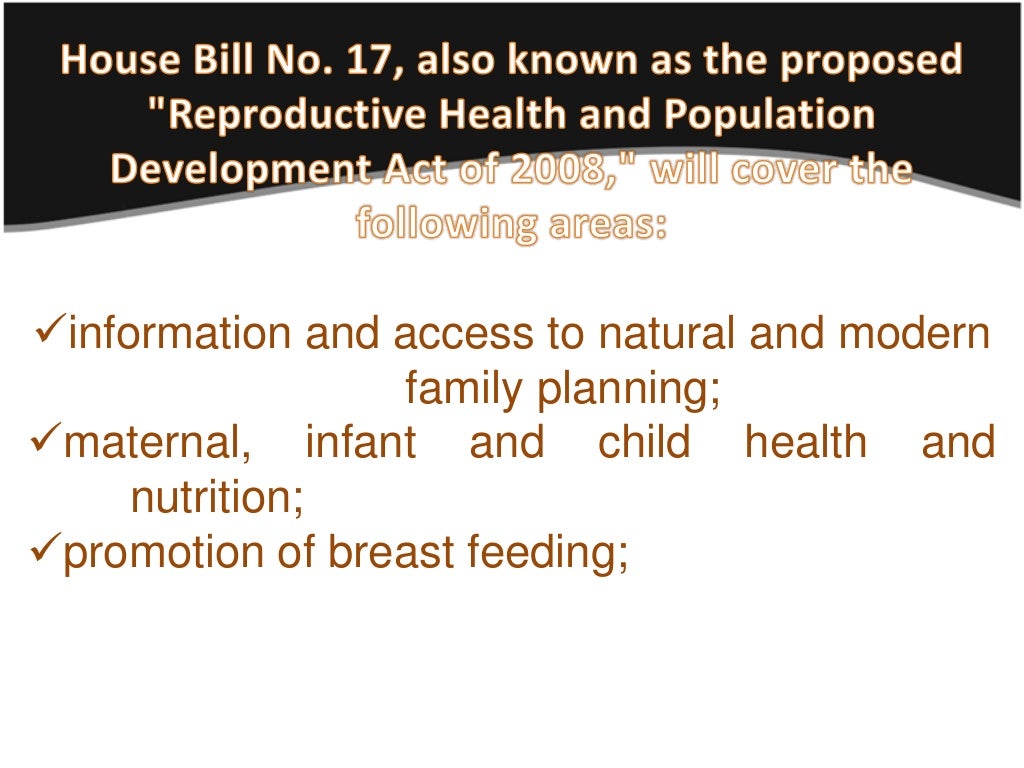 Rh Bill Philippines Education