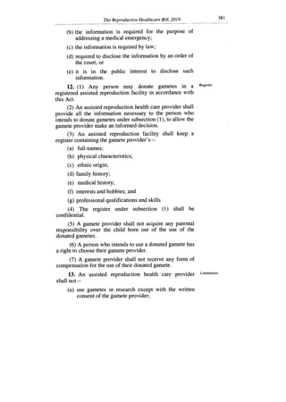 Reproductive Healthcare Bill 2019 | PDF | Pregnancy | Reproductive Health