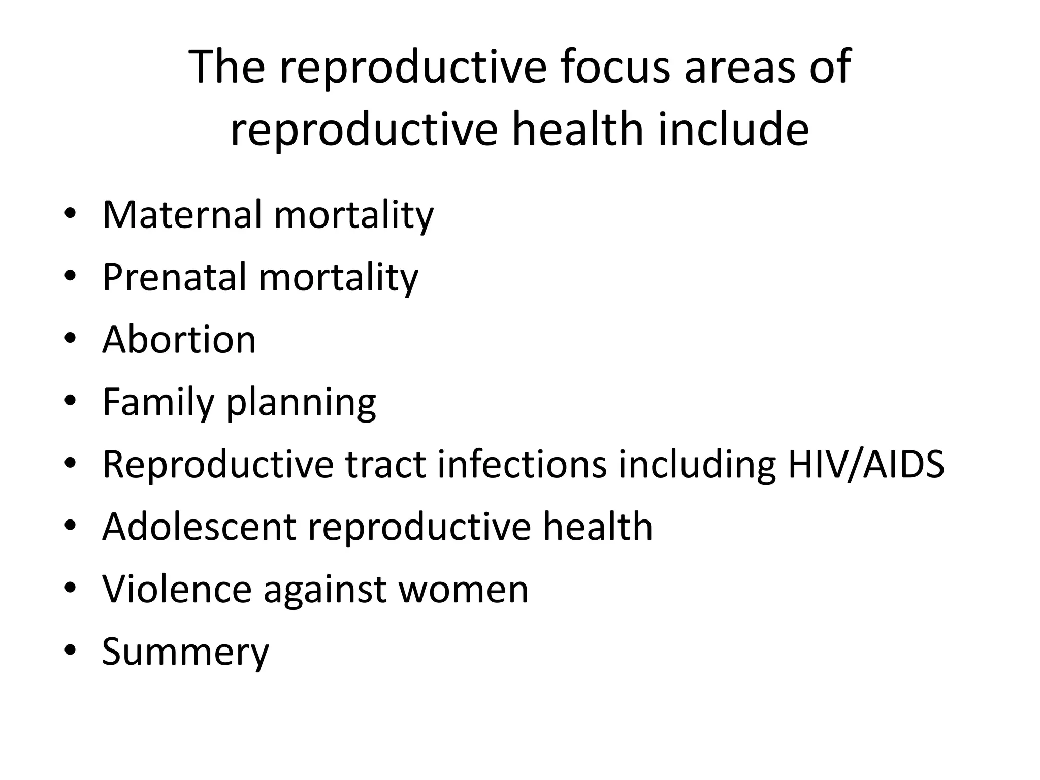 Reproductive health in pakistan | PPTX