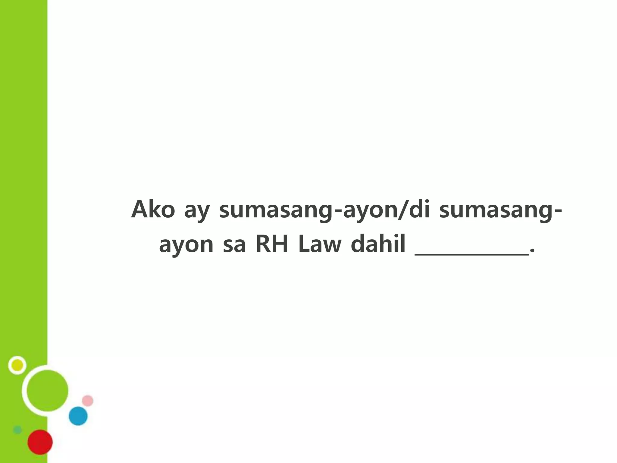 Reproductive Health Law | PPTX