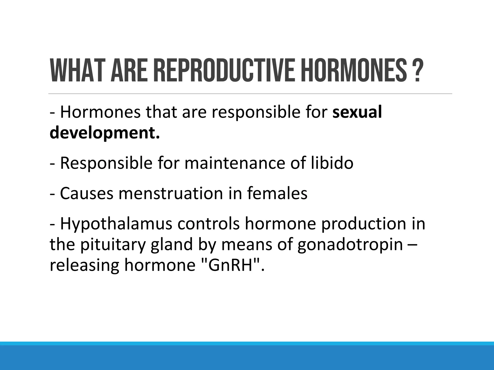 Reproductive Hormones | PPT