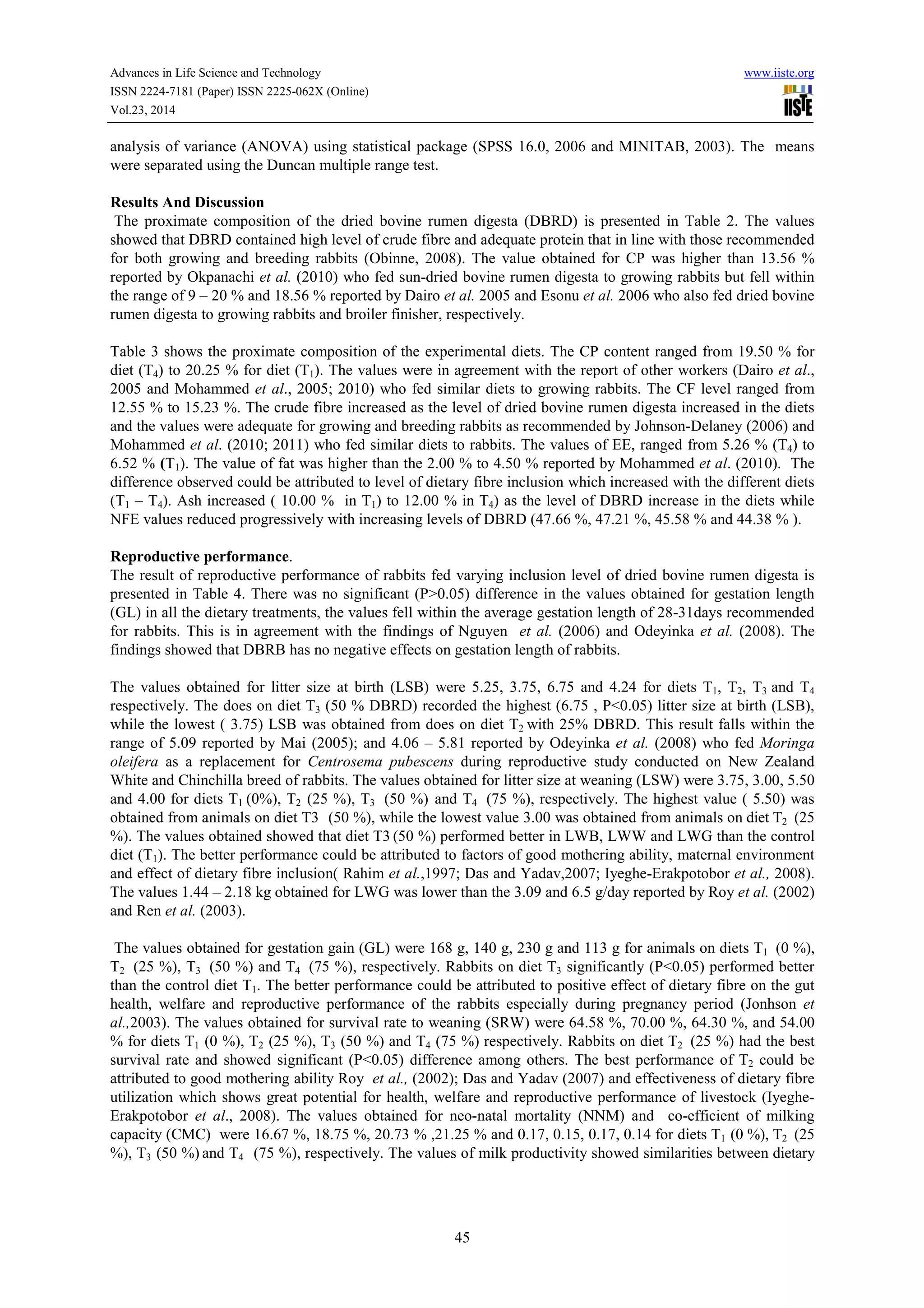 Reproductive Performance Pdf