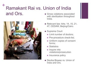 Reproductive Rights In India | PPTX