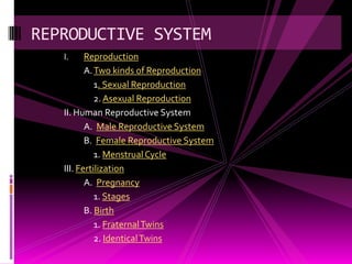 Reproductive system | PPTX