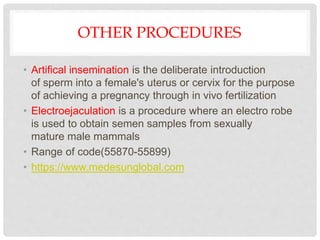 Reproductive system-CPT Coding | PPTX