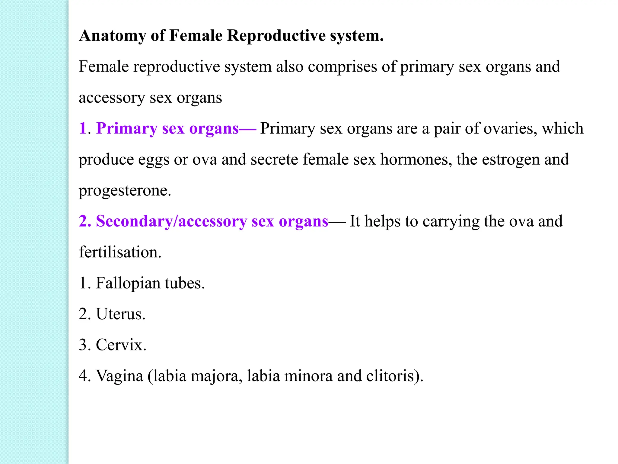 HUMAN REPRODUCTIVE SYSTEM REPRODUCTIVE SYSTEM | PPT