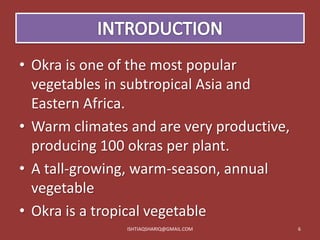 Reproductive system of okra | PDF