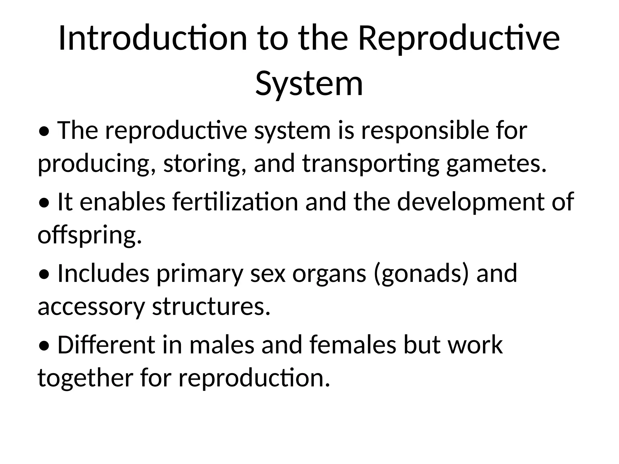 The Human Reproductive System: An Overview | PDF