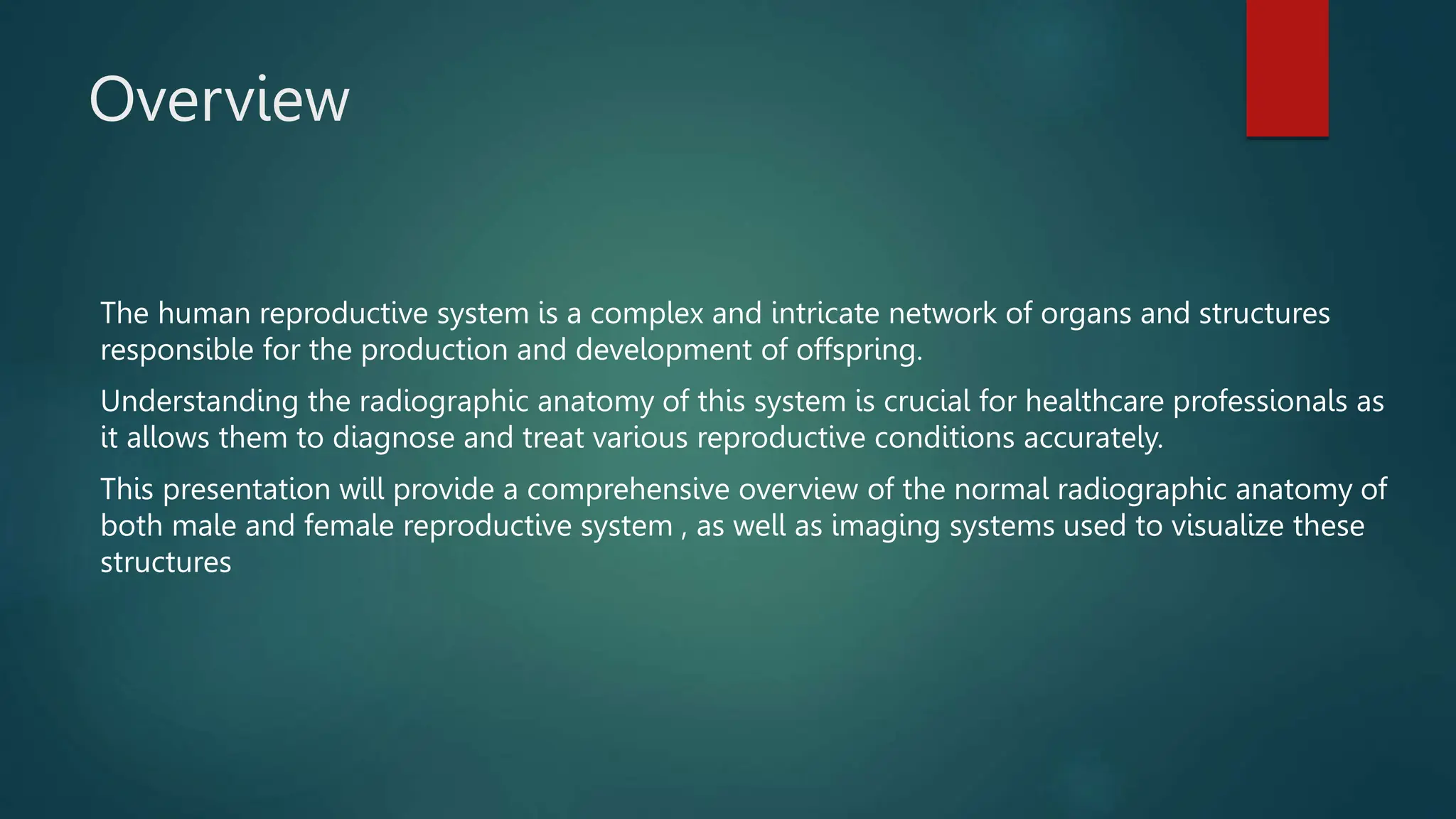 Reproductive System Pptpptx Radiographic Ppt 8332
