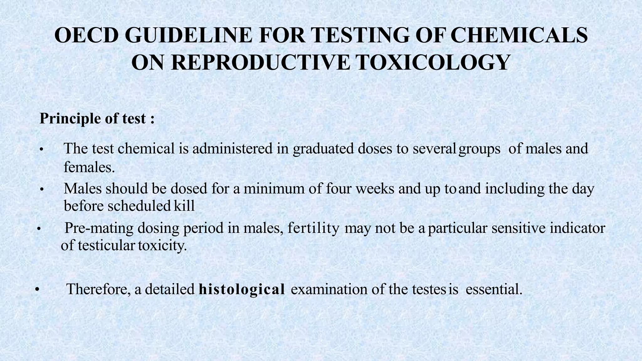 Reproductive toxicity studies | PPTX
