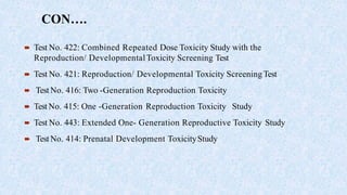 Reproductive toxicity studies | PPTX