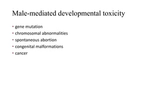 Reproductive toxicology Reproductive Toxins | PPTX