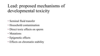 Reproductive toxicology Reproductive Toxins | PPTX