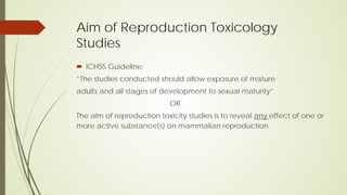 Assignment on Reproductive toxicology studies | PDF