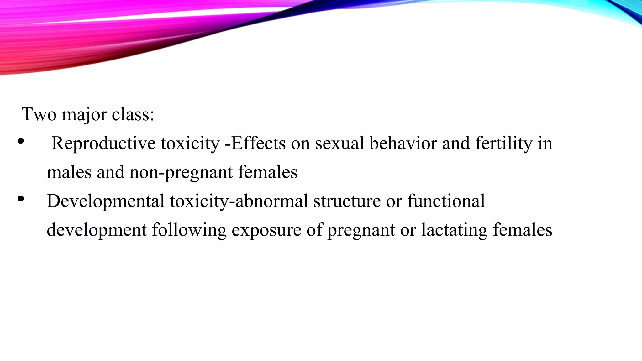 Reproductive toxicology studies ACCORDING TO OECD guidlines 422 | PPTX