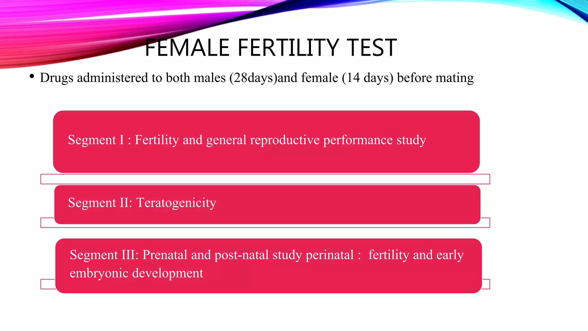 Reproductive toxicology studies ACCORDING TO OECD guidlines 422 | PPTX