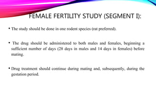 Reproductive toxicology studies ACCORDING TO OECD guidlines 422 | PPTX