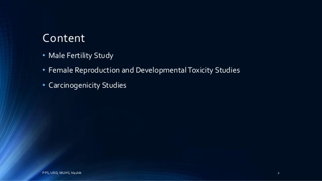 Reproductive toxicology testing | PPT