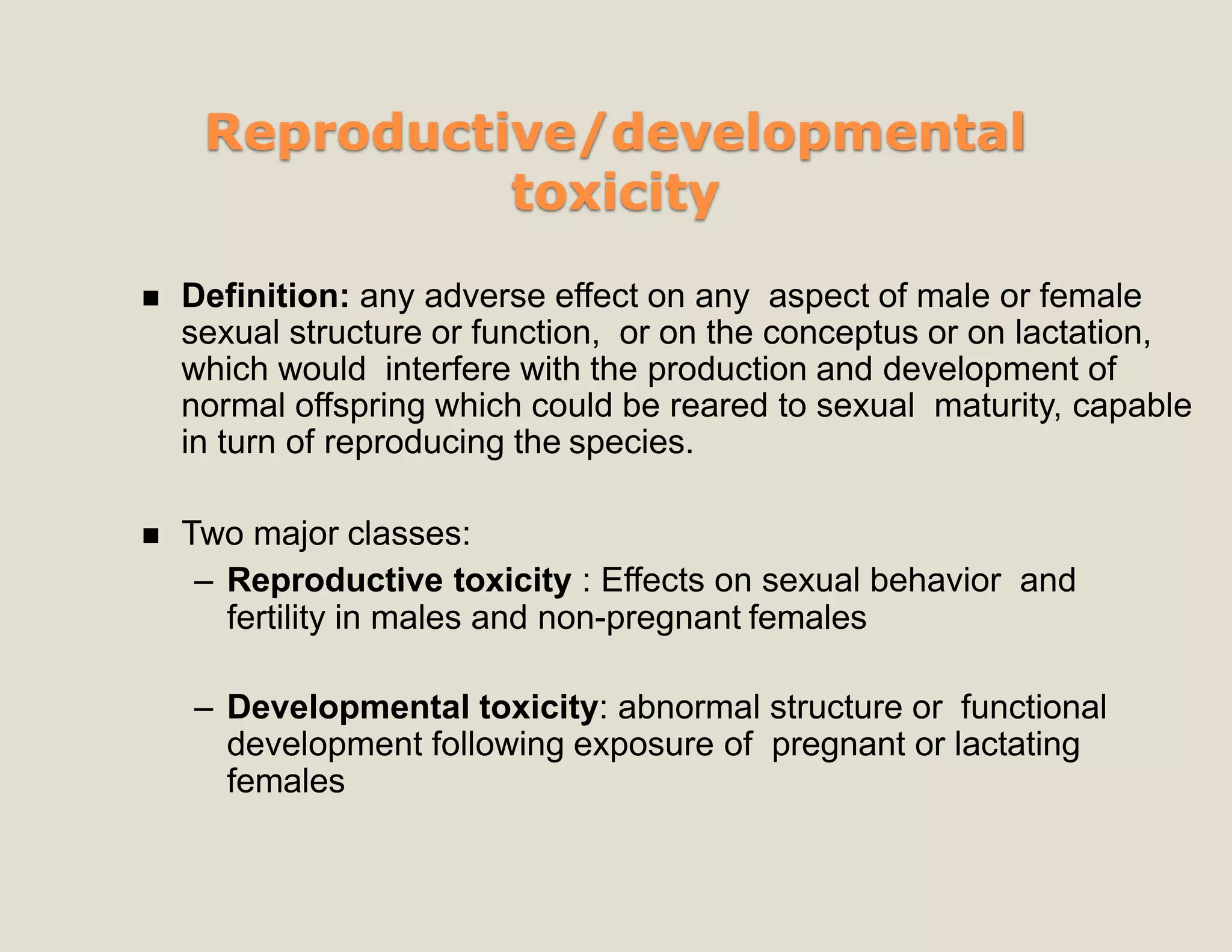 Reproductive toxicology | PPTX