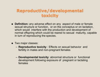 Reproductive toxicology | PPTX