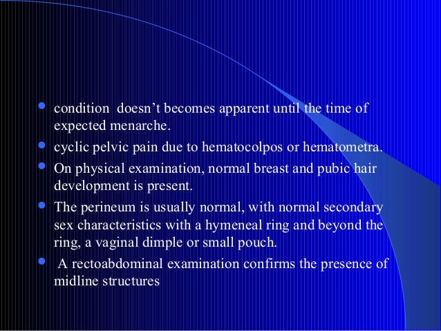 Reproductive tract anomalies