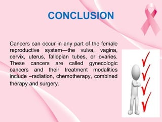 Reproductive tract malignancy | PPT